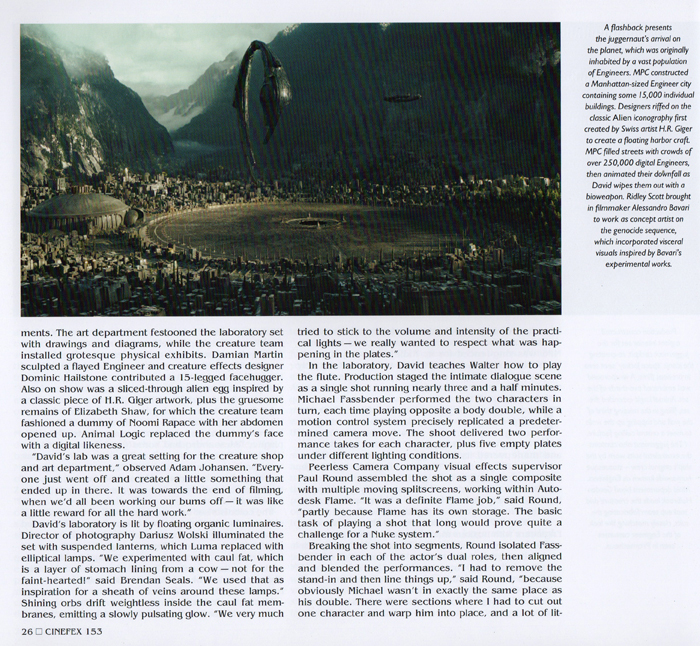Cinefex- Issue 153. Alien:Covenant. - Odd Studio