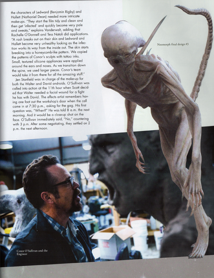 Make-up Artist Magazine issue #126. Alien: Covenant. - Odd Studio